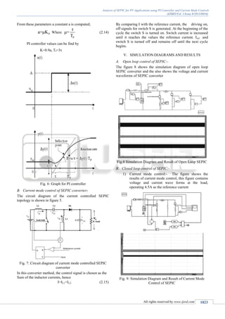 Analysis of SEPIC for PV-Applications using PI Controller and Current ...