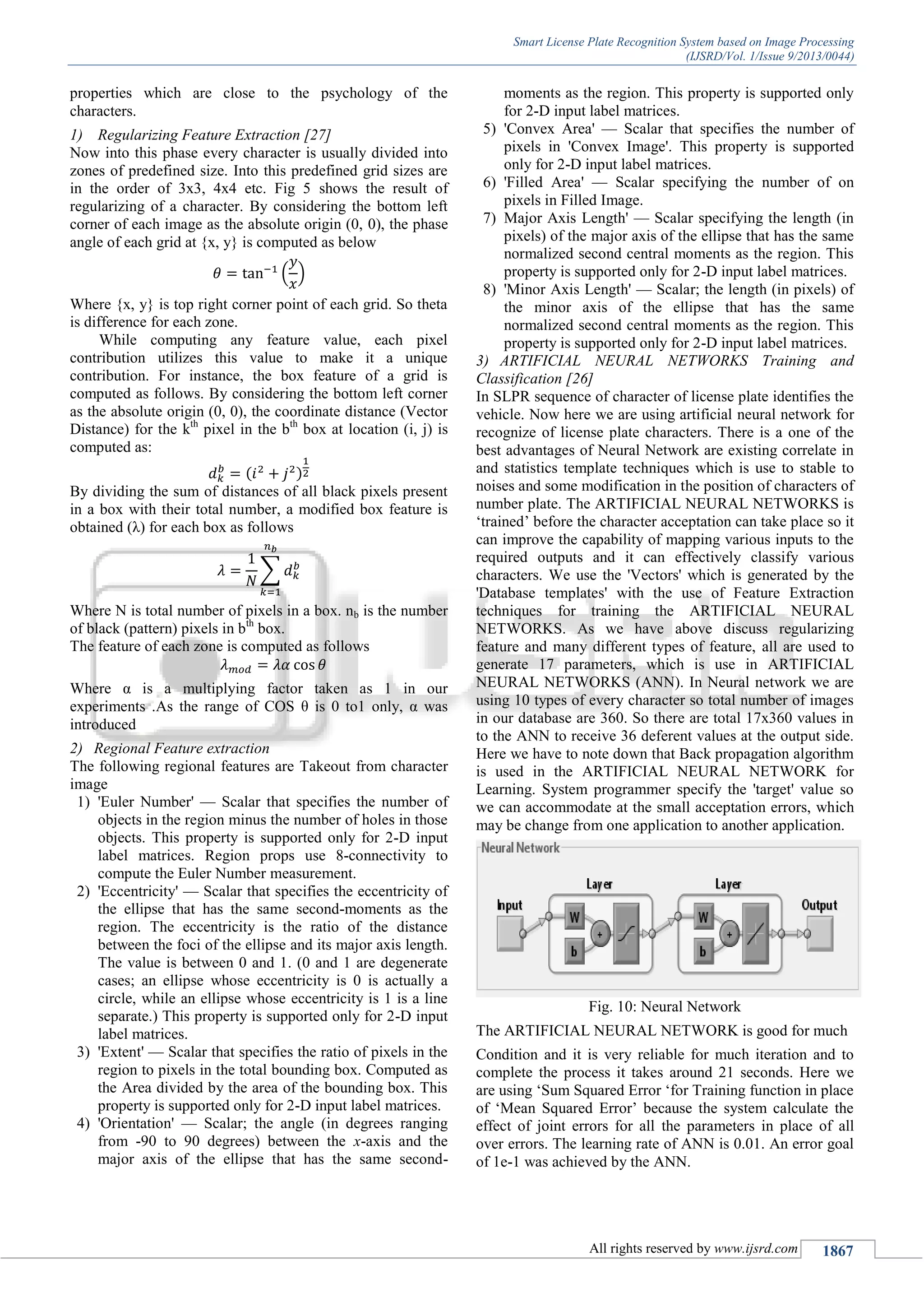 Smart License Plate Recognition System based on Image Processing | PDF
