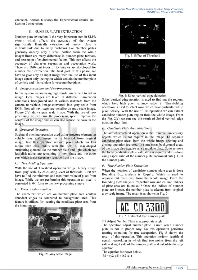 Smart License Plate Recognition System based on Image Processing | PDF