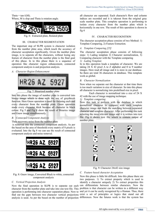 Smart License Plate Recognition System based on Image Processing | PDF