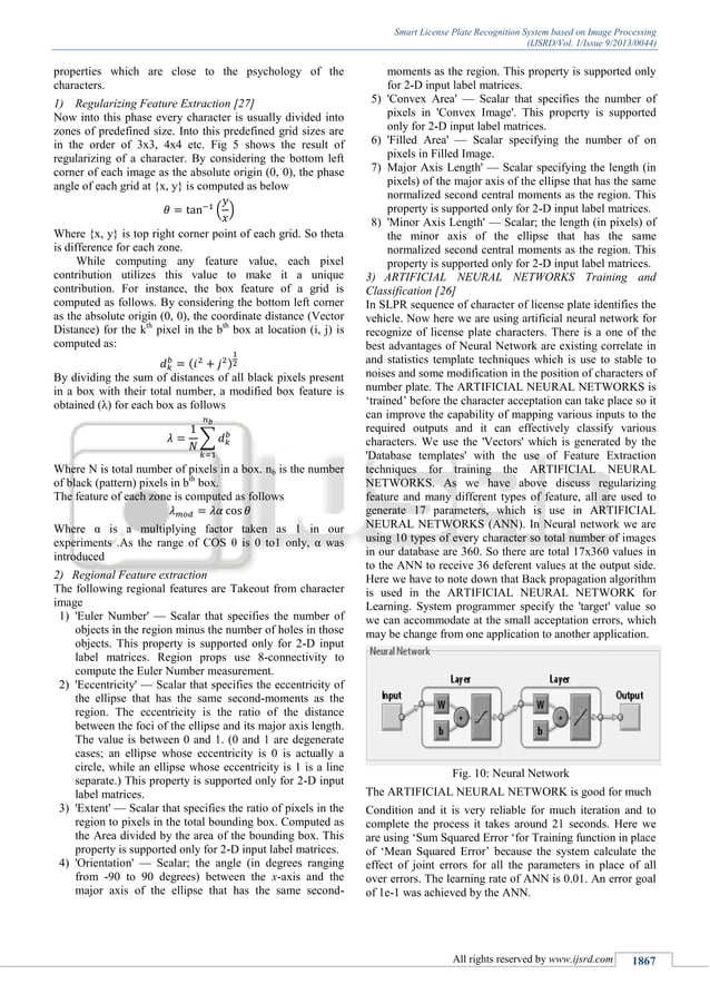 Smart License Plate Recognition System based on Image Processing | PDF