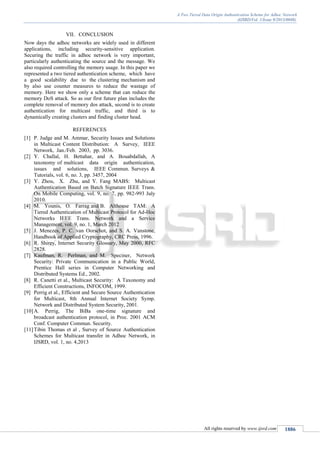 A Two Tiered Data Origin Authentication Scheme for Adhoc Network | PDF | Computer Networking ...