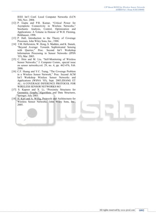 CIP Based BOND for Wireless Sensor Networks | PDF