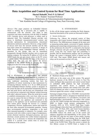 Data Acquisition and Control System for Real Time Applications | PDF