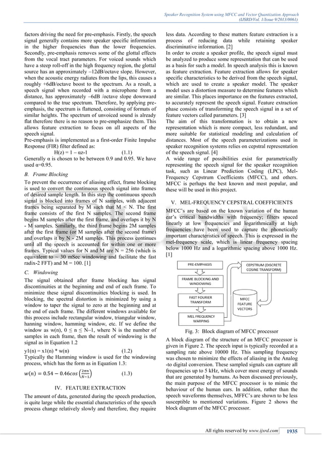 Speaker Recognition System Using Mfcc And Vector Quantization Approach Pdf Digital Audio