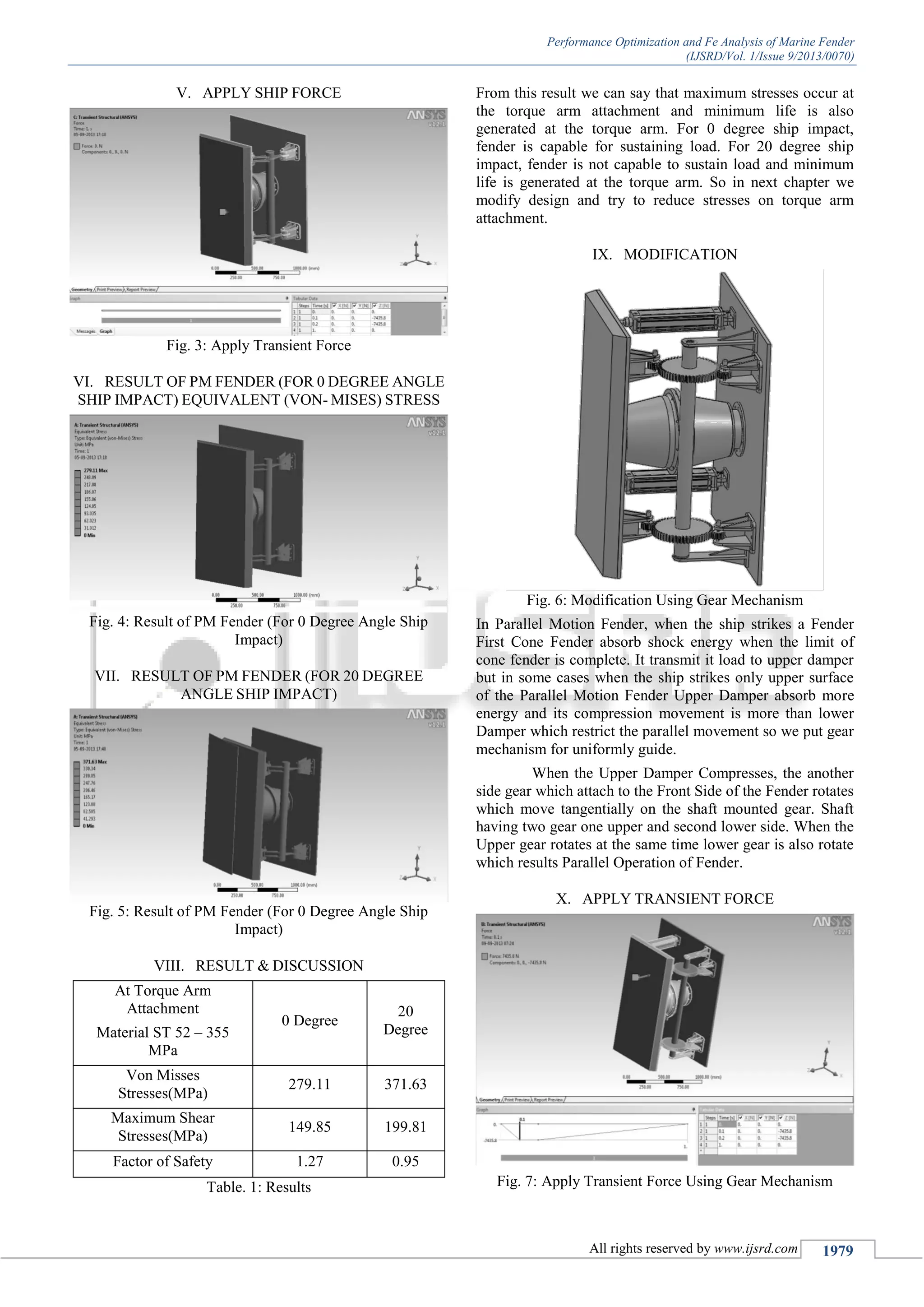 DESIGN OPTIMIZATION AND VALIDATION THROUGH FE ANALYSIS OF PARALLEL MOTION FENDER | PDF