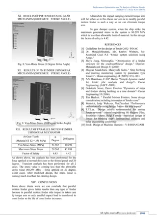 DESIGN OPTIMIZATION AND VALIDATION THROUGH FE ANALYSIS OF PARALLEL MOTION FENDER | PDF ...