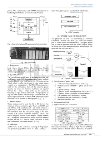 Sphere Tank Safety Interlock Using PLC | PDF