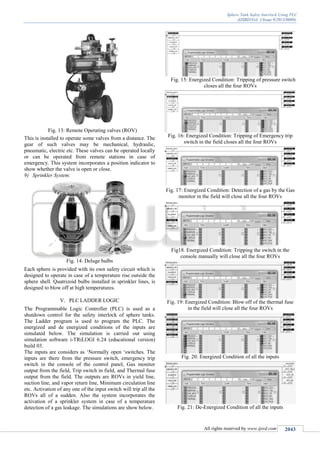 Sphere Tank Safety Interlock Using PLC | PDF