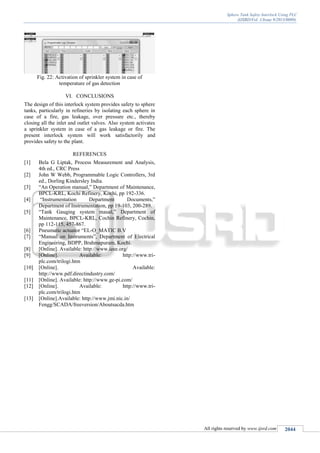 Sphere Tank Safety Interlock Using PLC | PDF
