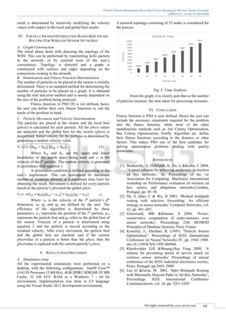 Particle Swarm Optimization Based QoS Aware Routing for Wireless Sensor Networks | PDF