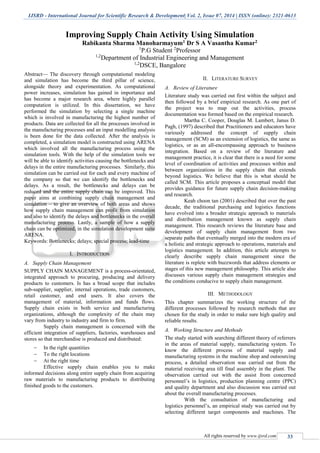 Improving Supply Chain Activity using Simulation | PDF