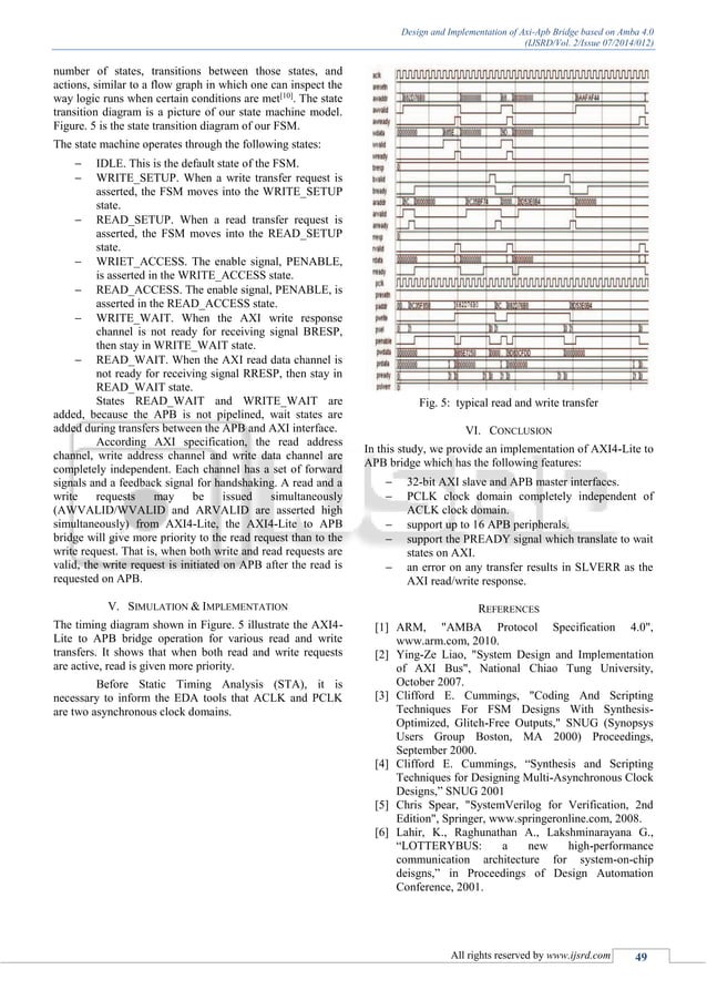 Design and Implementation of Axi-Apb Bridge based on Amba 4.0 | PDF | Computer Peripherals ...