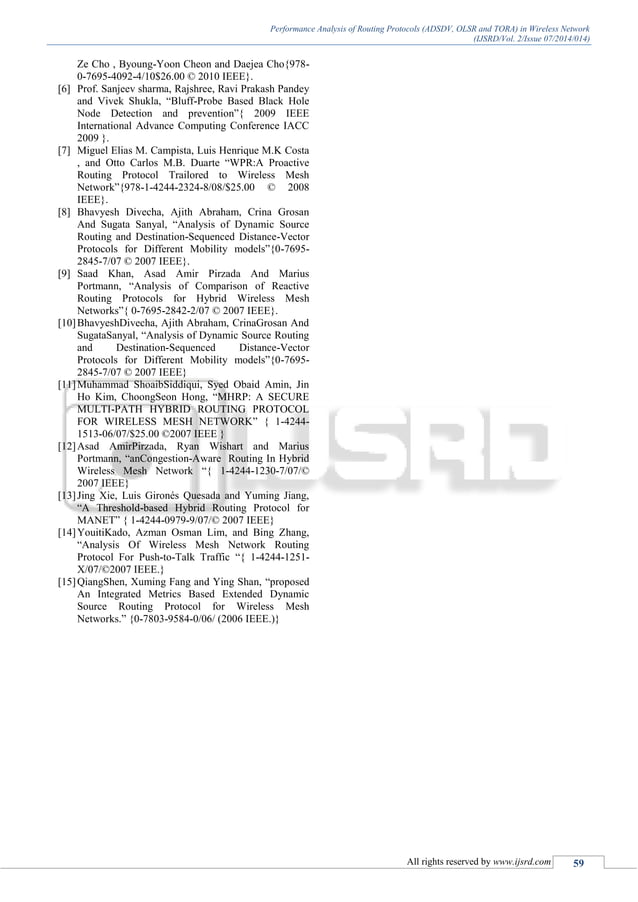 Performance Analysis Of Routing Protocols Adsdv Olsr And Tora In