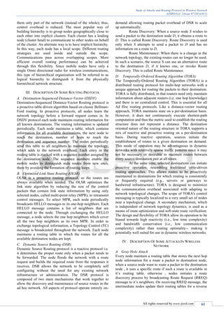 Study of Attacks and Routing Protocol in Wireless Network | PDF
