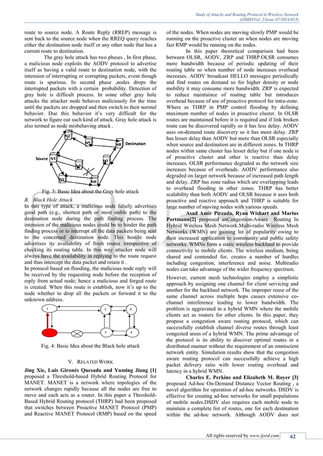 Study of Attacks and Routing Protocol in Wireless Network | PDF