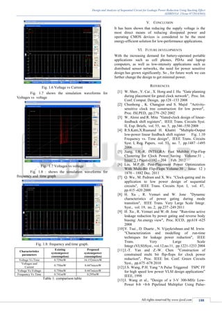 Design and Analysis of Sequential Circuit for Leakage Power Reduction using Stacking Effect | PDF