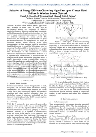 Selection of Energy Efficient Clustering Algorithm upon Cluster Head Failure in Wireless Sensor ...