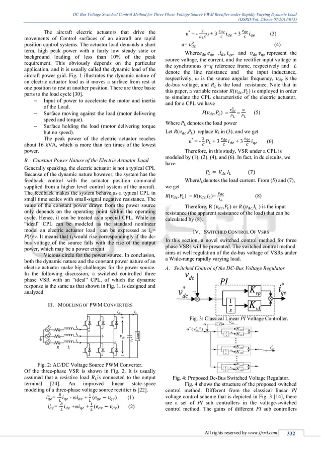 DC Bus Voltage Switched Control Method for Three Phase Voltage Source PWM Rectifier Under ...