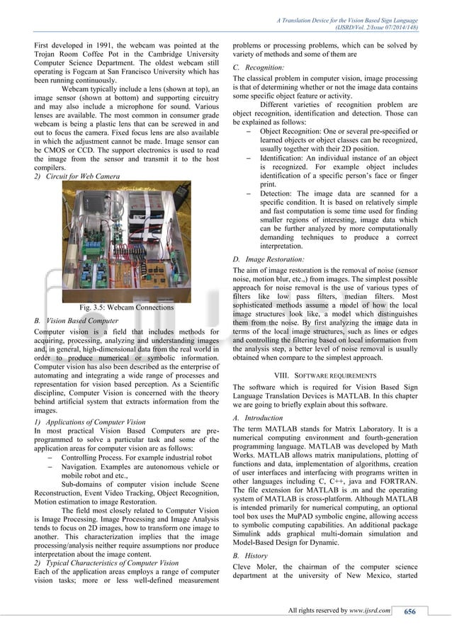 A Translation Device for the Vision Based Sign Language | PDF