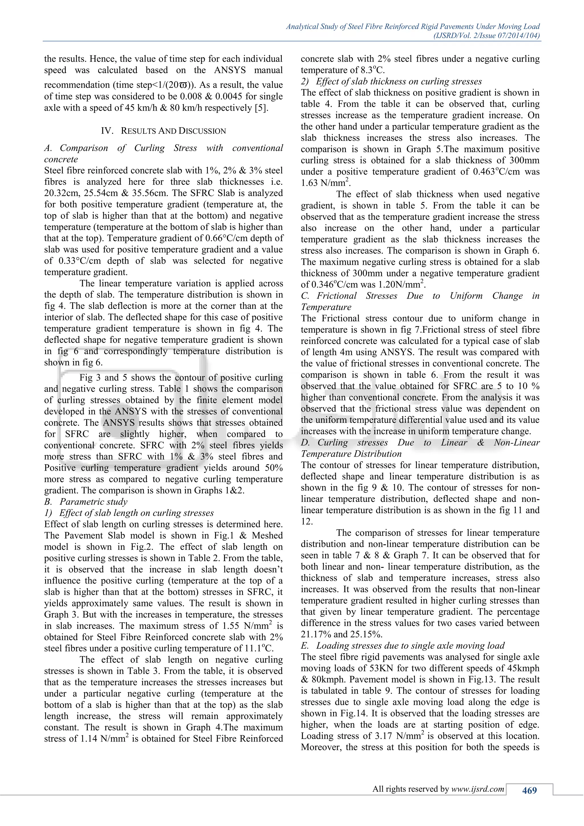 Analytical Study of Steel Fibre Reinforced Rigid Pavements Under Moving ...