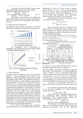 Image Watermarking in Spatial Domain Using QIM and Genetic Algorithm | PDF