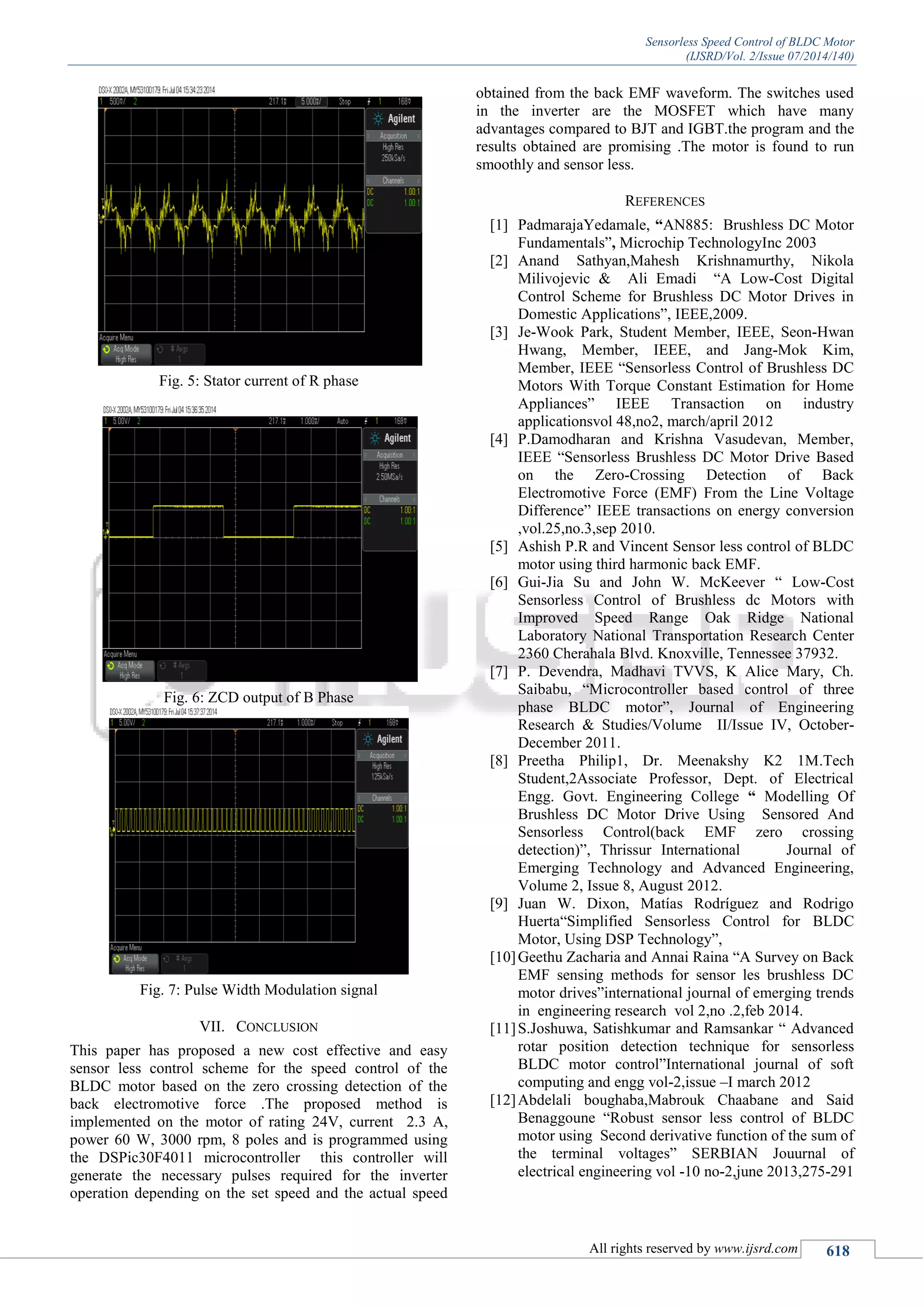 Sensorless Speed Control of BLDC Motor | PDF