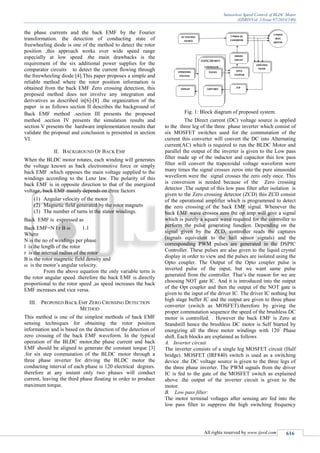 Sensorless Speed Control of BLDC Motor | PDF