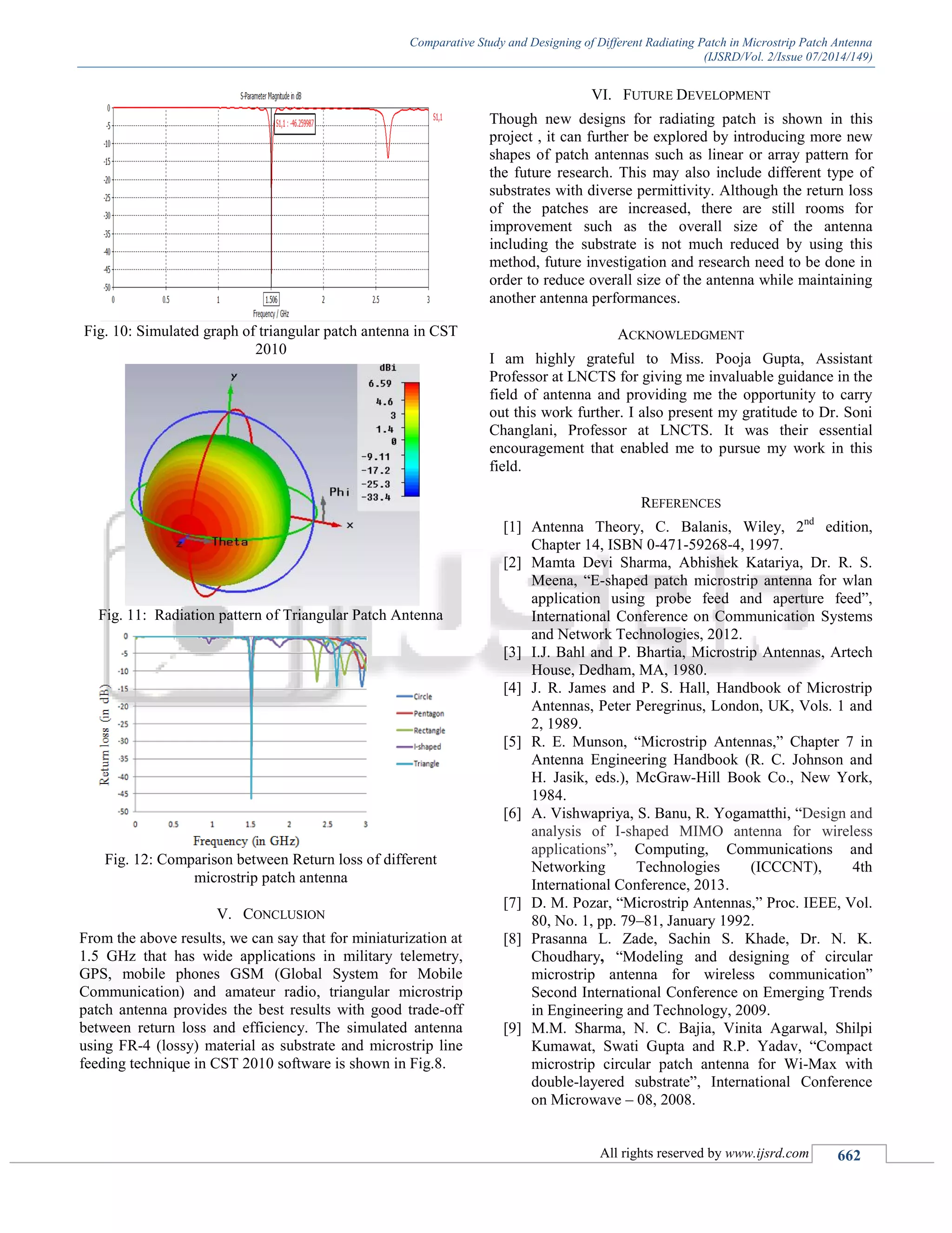 Comparative Study and Designing of Different Radiating Patch in Microstrip Patch Antenna | PDF