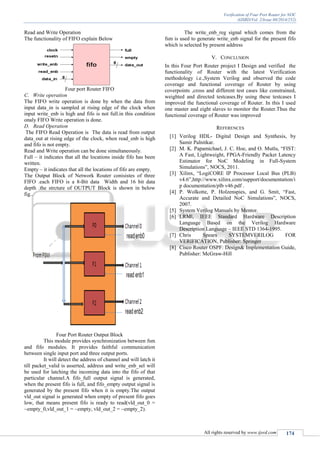 Verification of Four Port Router For NOC | PDF