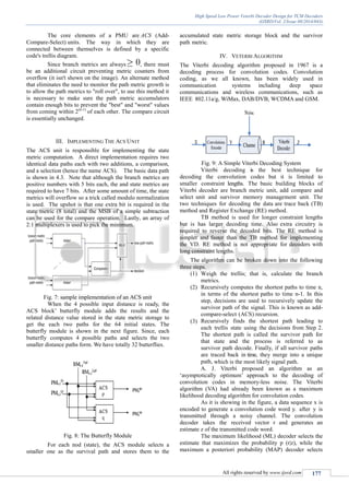 High Speed Low Power Veterbi Decoder Design for TCM Decoders | PDF