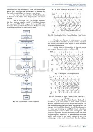 High Speed Low Power Veterbi Decoder Design for TCM Decoders | PDF
