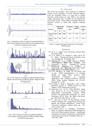 Analysis of Multilevel Inverter using Bipolar and Unipolar Switching Schemes with Induction ...