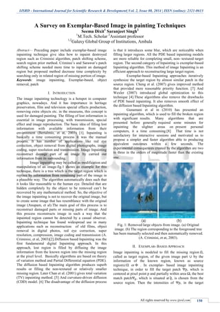 A Survey on Exemplar-Based Image Inpainting Techniques | PDF | Photo ...