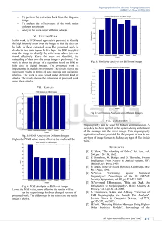 Steganography Based on Bacterial Foraging Optimization | PDF