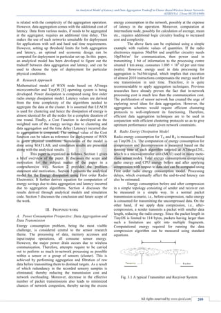 An Analytical Model of Latency and Data Aggregation Tradeoff in Cluster Based Wireless Sensor ...
