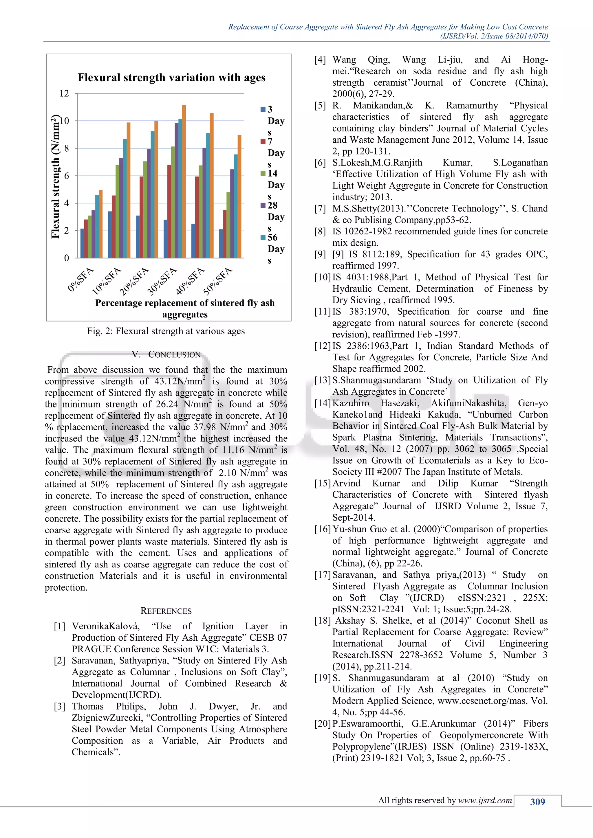 Replacement of Coarse Aggregate with Sintered Fly Ash Aggregates for ...