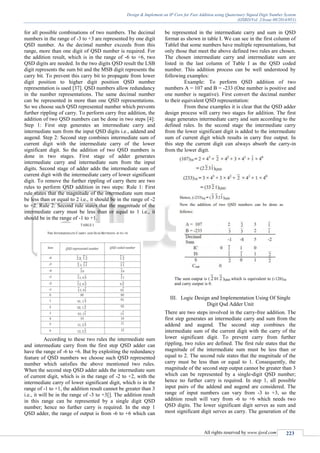 Design & Implement an IP Core for Fast Addition using Quaternary Signed Digit Number System | PDF