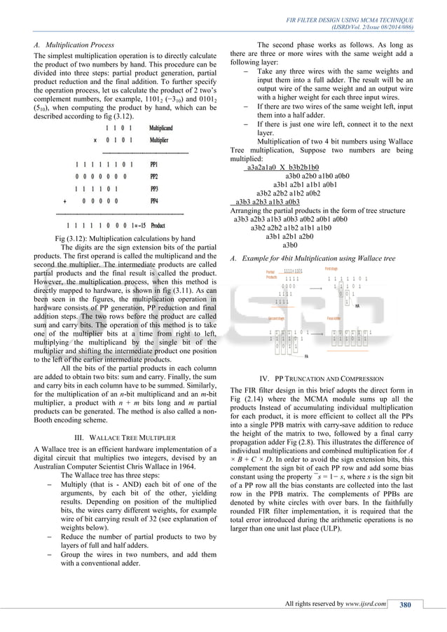 FIR FILTER DESIGN USING MCMA TECHNIQUE | PDF