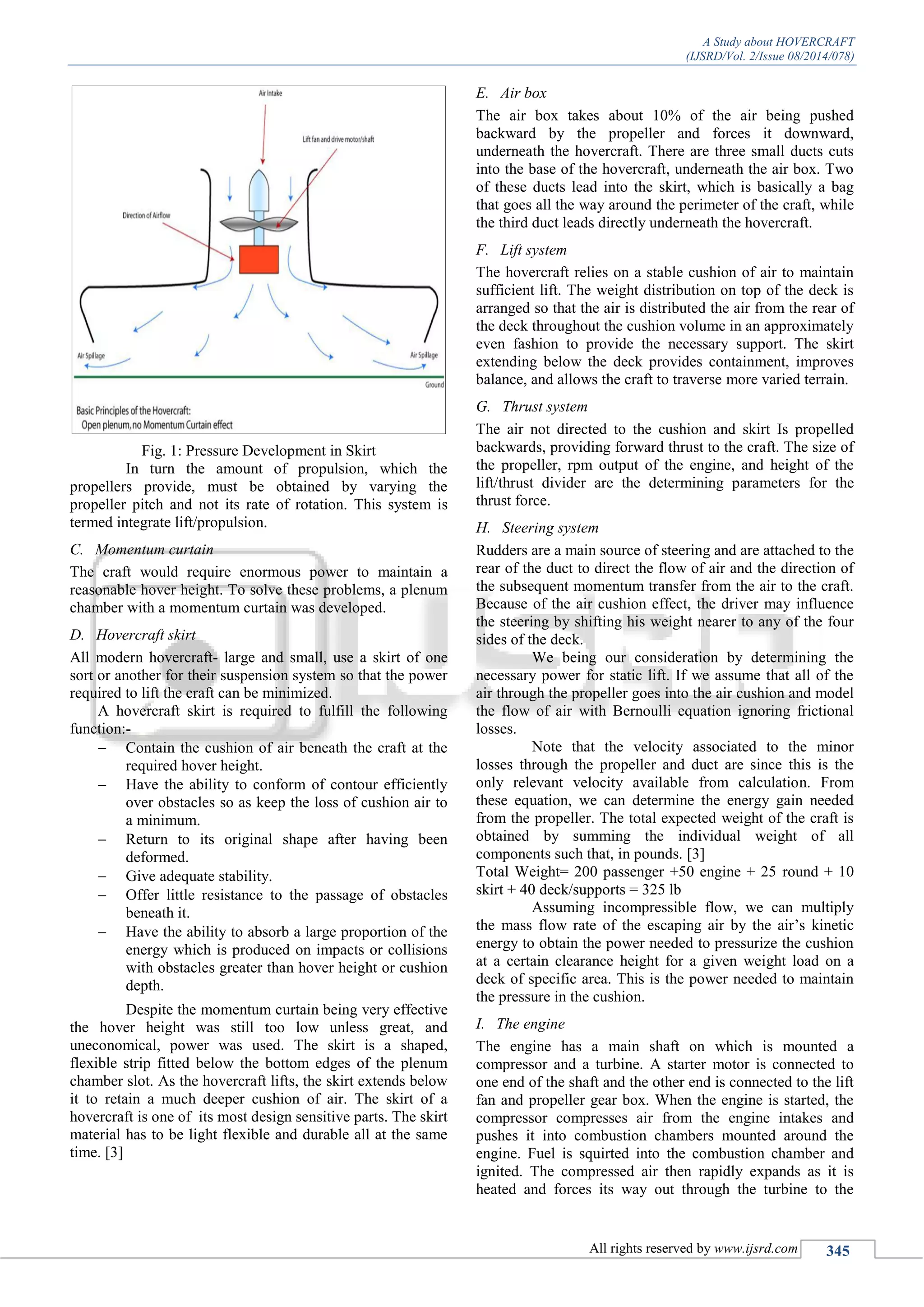 A Study about HOVERCRAFT | PDF