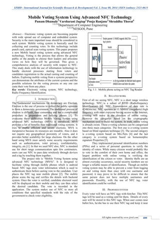 Mobile Voting System Using Advanced NFC Technology | PDF
