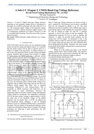 A Sub-1-V 15-ppm/ C CMOS Band gap Voltage Reference | PDF