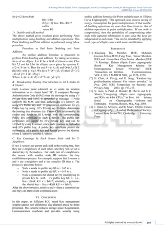 A Routing-Driven Elliptic Curve Cryptography Based Key Management Scheme for Heterogeneous ...