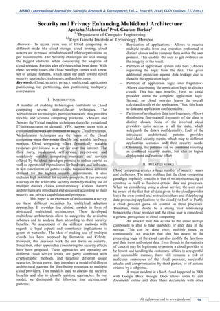 Security and Privacy Enhancing Multicloud Architecture | PDF