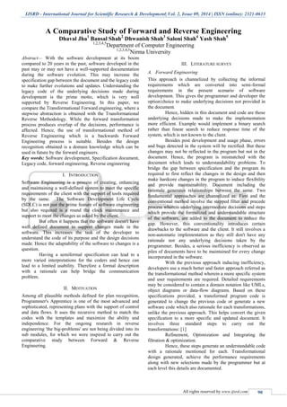 A Comparative Study of Forward and Reverse Engineering | PDF