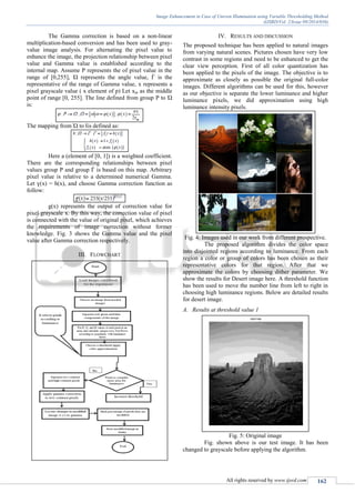 IMAGE ENHANCEMENT IN CASE OF UNEVEN ILLUMINATION USING VARIABLE THRESHOLDING METHOD | PDF