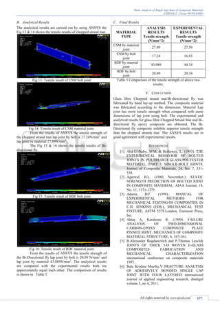 Static Analysis of Single Lap Joint of Composite Materials | PDF