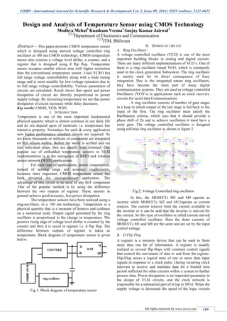 Design and Analysis of Temperature Sensor using CMOS Technology | PDF