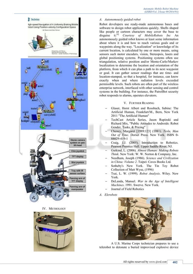 AUTOMATIC MOBILE ROBOT MACHINE | PDF | Robotics | Technology & Computing