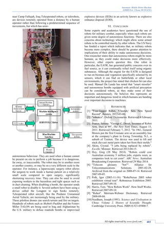 AUTOMATIC MOBILE ROBOT MACHINE | PDF | Robotics | Technology & Computing